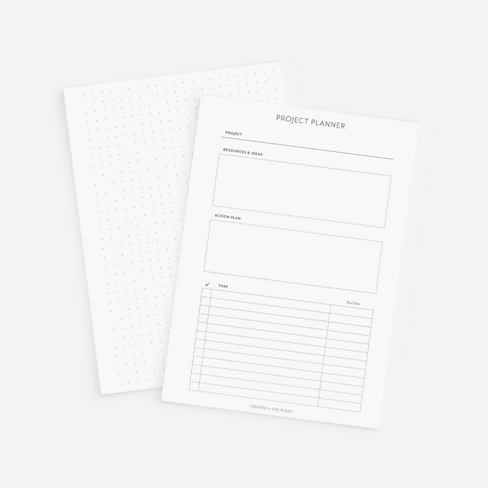 Project Planner Inserts – She Plans