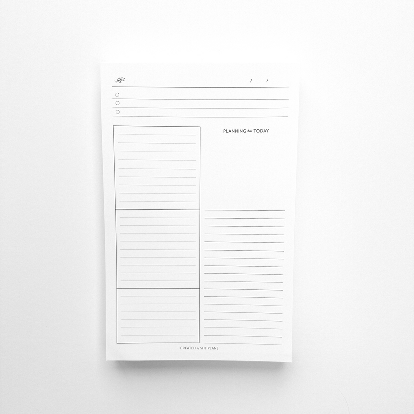 Daily Block Notepad – She Plans